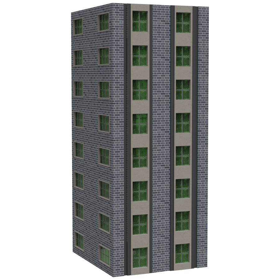 High Rise Buildings 3D Model - A23D